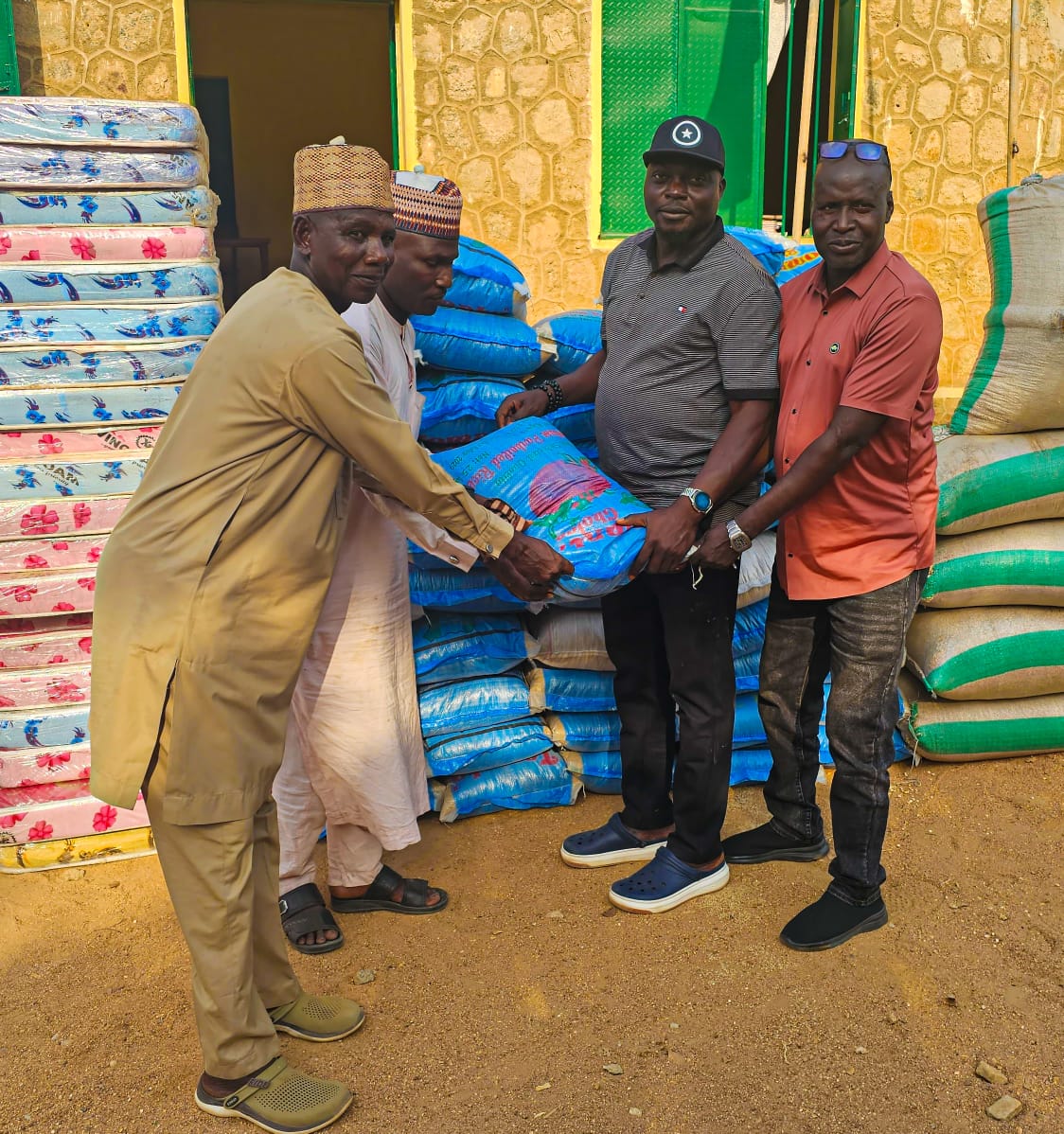 Promised Kept as Hajiya Lami Fintiri Donates Mattresses, Food Items to ...